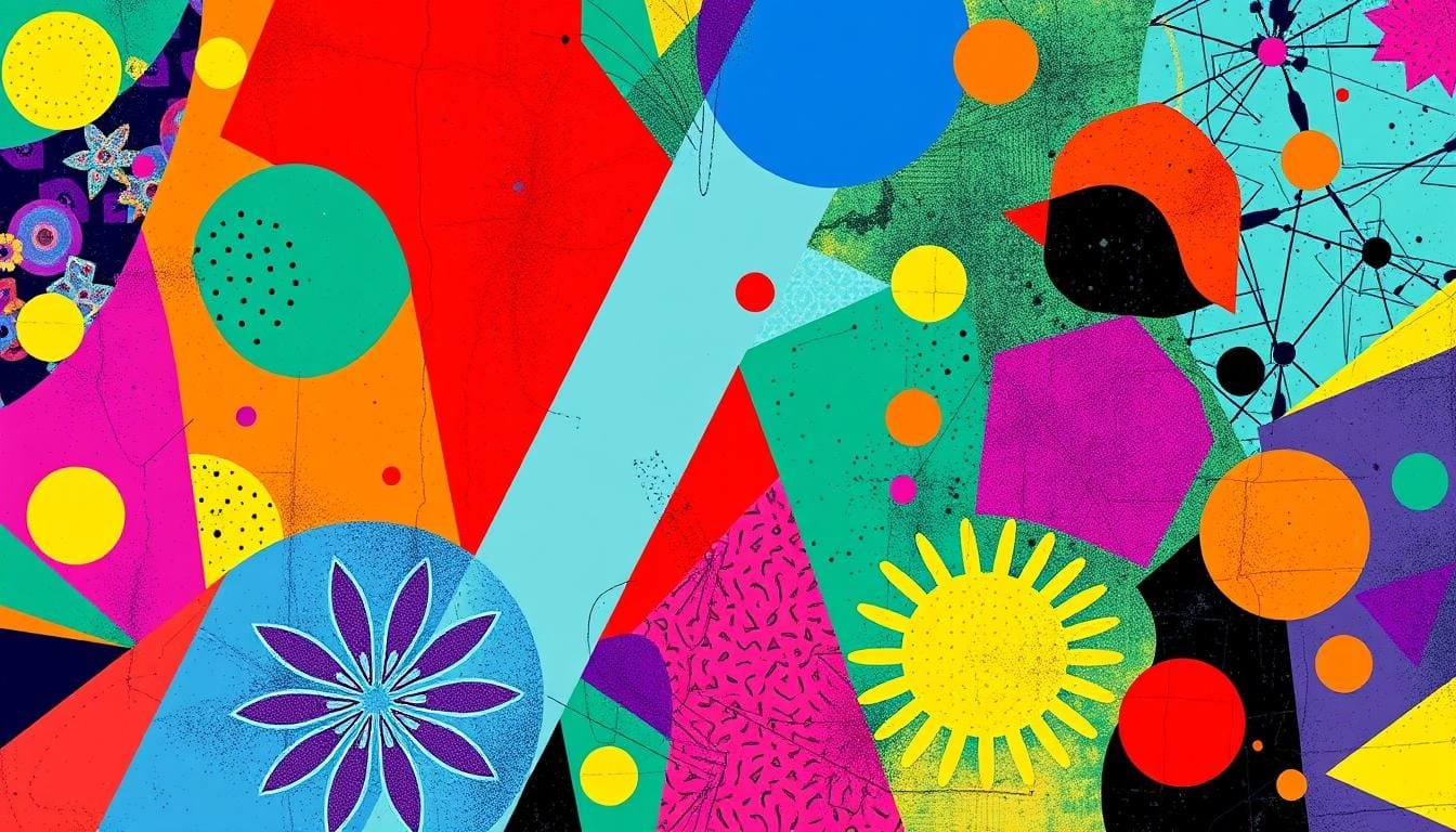 Mejores Prompts para Crear Arte Digital Estilo Memphis con IA