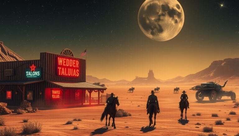 Mejores Prompts para Crear Escenas de Western Futurista con IA