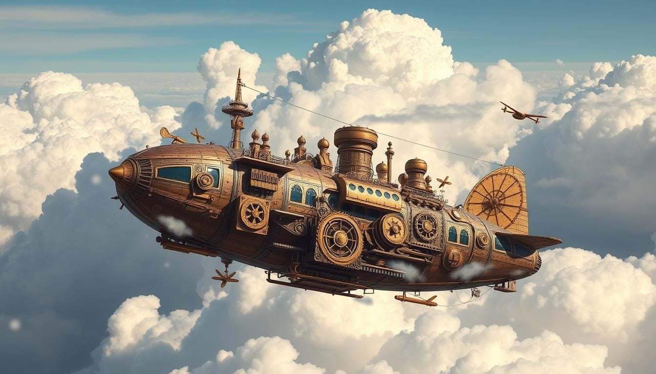 Mejores Prompts para Crear Ilustraciones de Vehículos Steampunk con IA